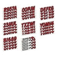 STIFFIE Whipline Solid Red/Black 3" Alpha-Numeric Registration ...