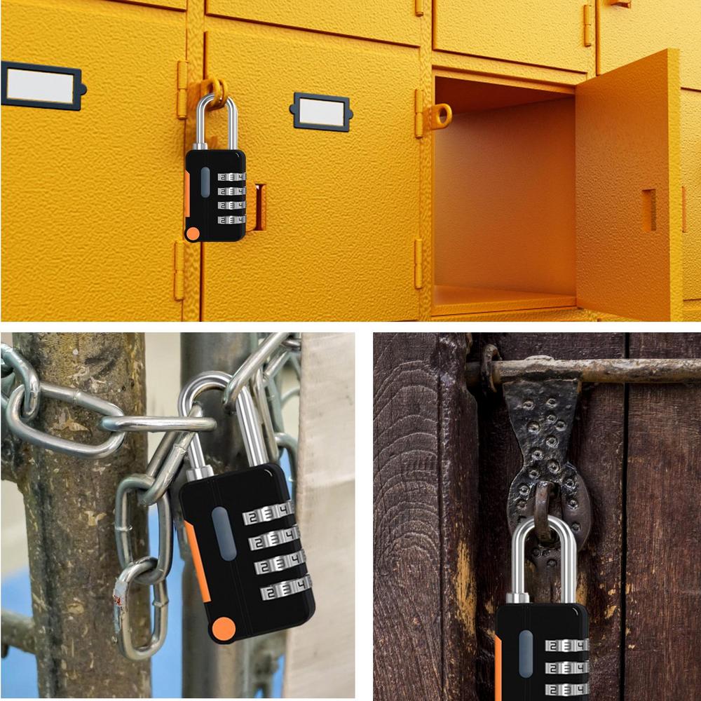Buy Ksruee Combination Lock for Locker 4 Digit Outdoor Waterproof ...