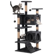 WK Indoor Cat Tree House, Pet Kitten Climbing Tower with Condo, Scratch ...