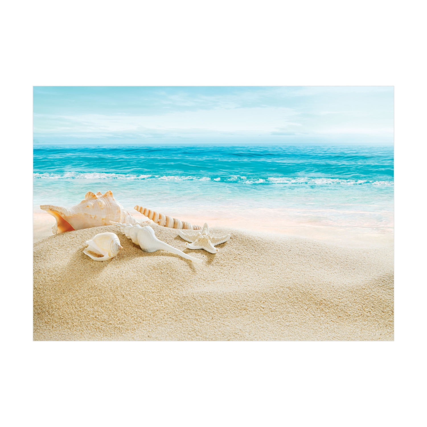 Ambesonne Seashells Jigsaw Puzzle, Pastel Beach Scene, Heirloom-Quality ...