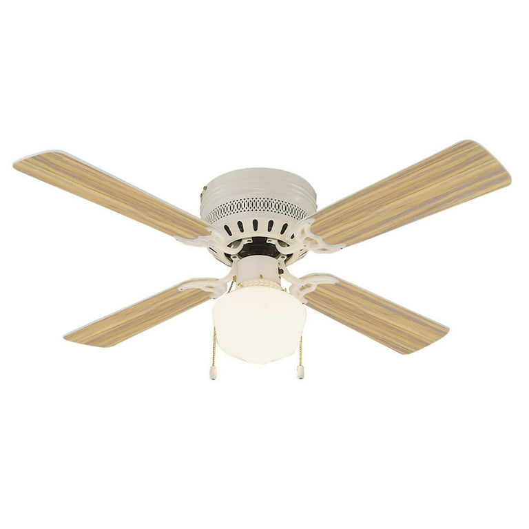 Millbridge 52 In Polished Brass Hugger Ceiling Fan | Shelly Lighting