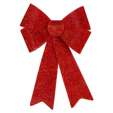 Best Choice Pre-Lit Christmas Bows Set of 3, Outdoor LED Decor w/ 8 ...