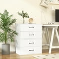 Costway 2-Drawer Bedroom Cabinet, Stackable Storage Organizer Chest w ...