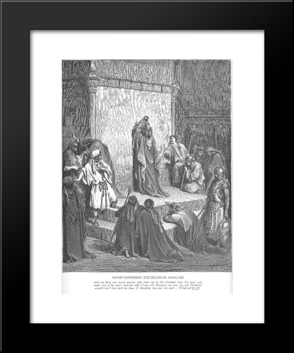 David Mourns the Death of Absalom 20x24 Framed Art Print by Gustave ...