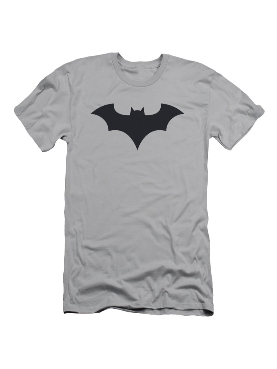 Batman DC Comics New 52 Simple Bat Symbol Title Logo Black Adult Slim T ...