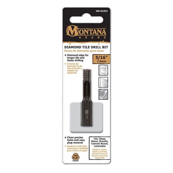 Montana Brand 3/4 in. Alloy Steel Drill Bit 3-Flat Shank 1 pc - Walmart.com