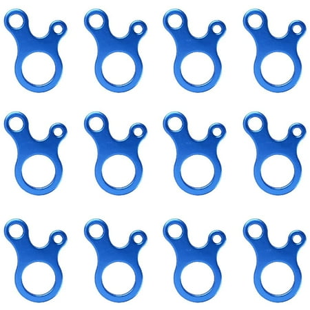 SHAR 12 Pieces Camping Rope Tensioner Lightweight Aluminum Alloy ...