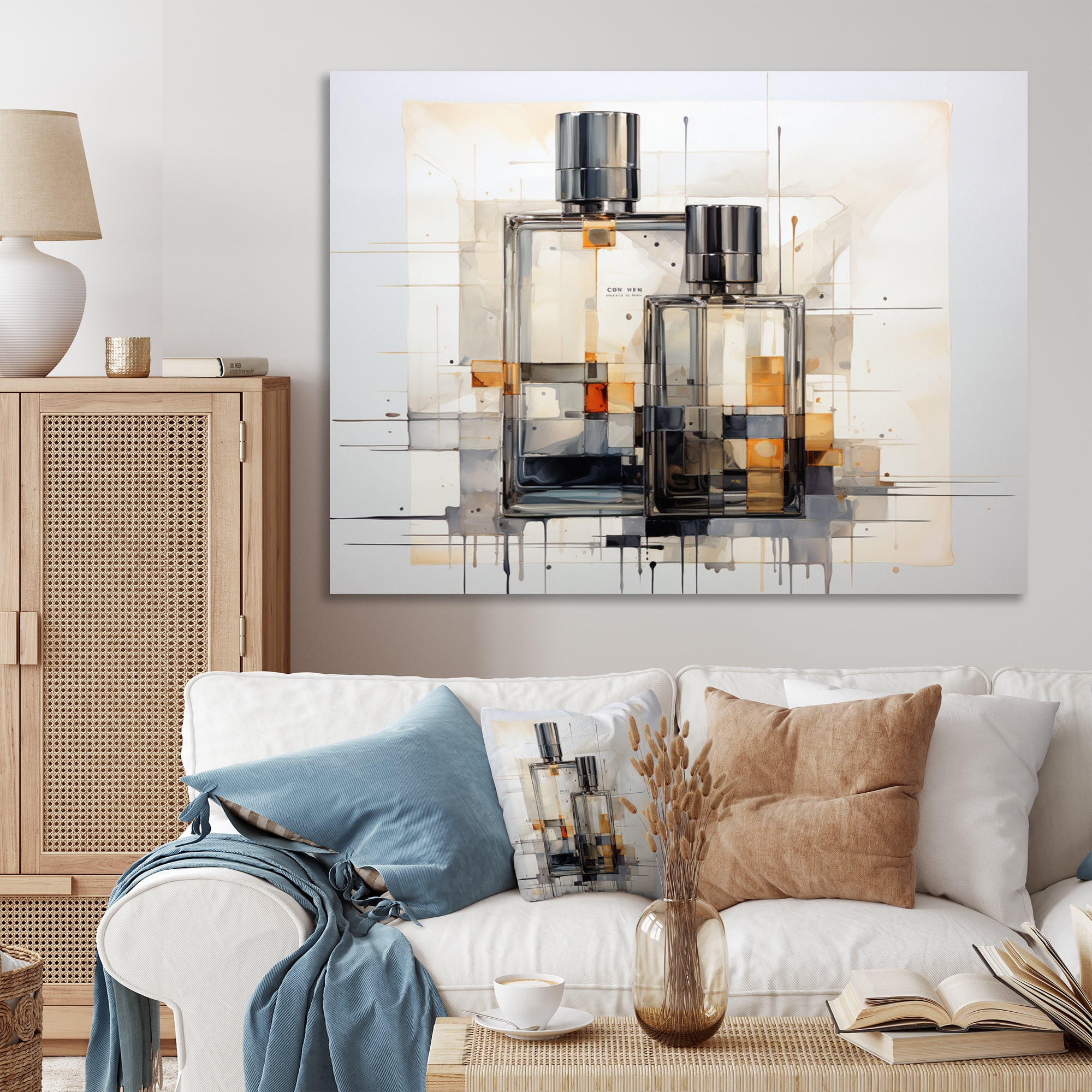 Click here for Designart Perfumes Wall Art  Perfume Geometric Com... prices