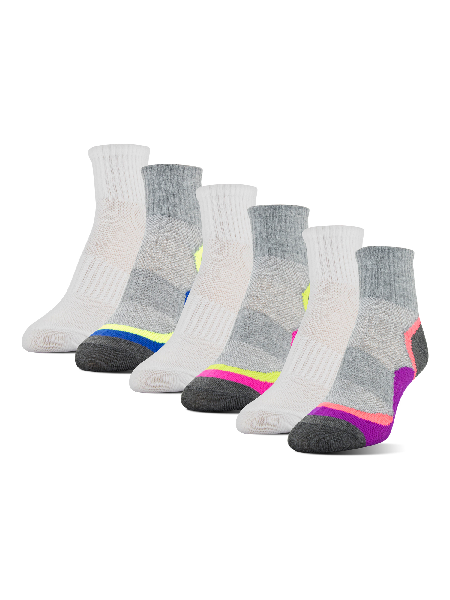 Athletic Works Women's Ultralite Ankle Socks, 6 Pairs - Walmart.com