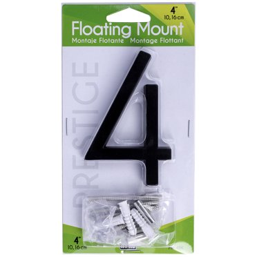 Hy-Ko Prestige Number 1- 6 inch Architectural House Number, Satin Black ...
