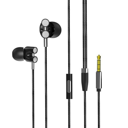 X800 earphones in-ear subwoofer soundproof earphones with control line ...