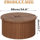 Oubayajia Round Coffee Table with Storage, Wood Lift Top Coffee Table ...