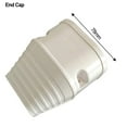 BAGUER PVC Line Cover Split Central A/C Decorative Wall Entry Cap 90 ...