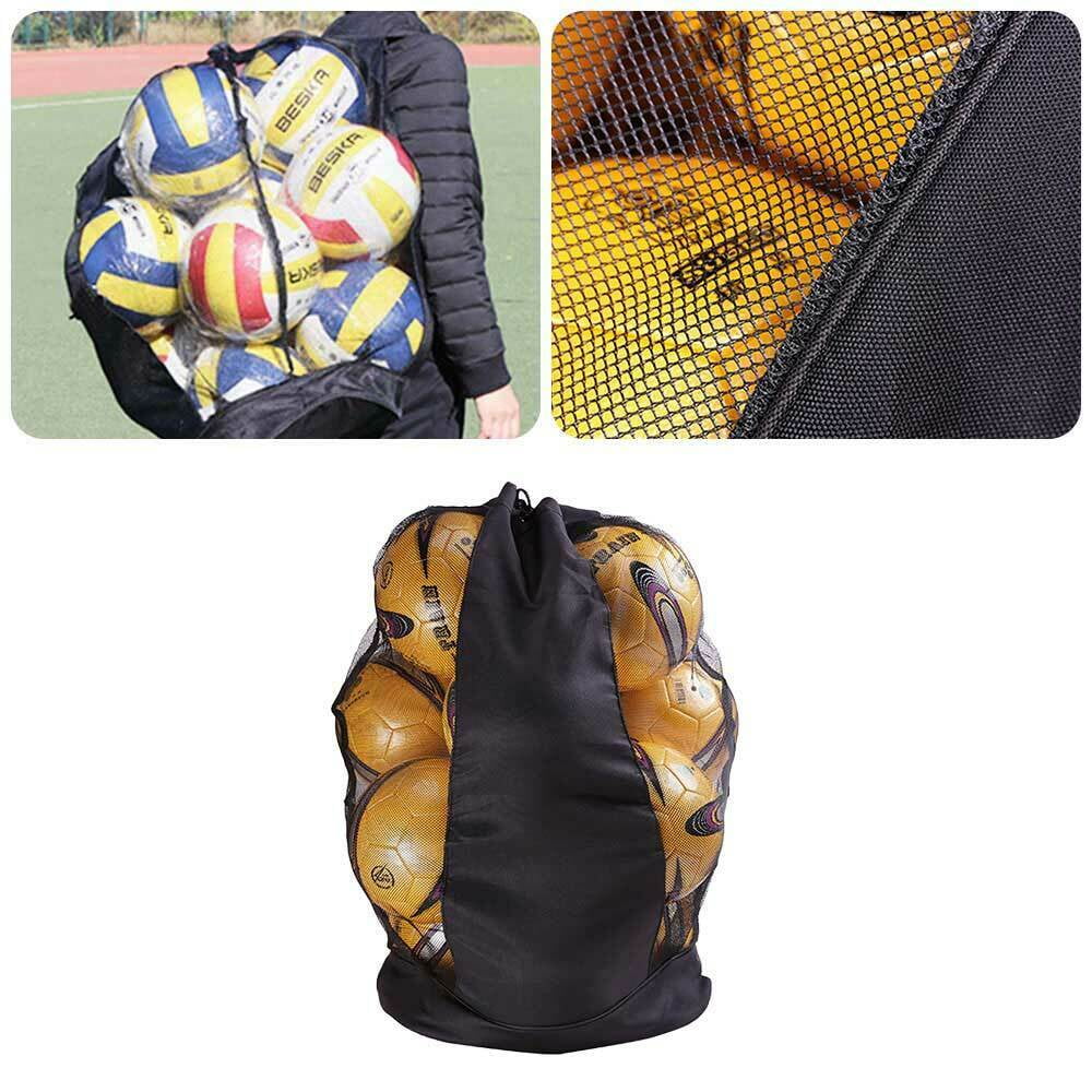 Football Carry Bag Ball Sack Holdall Netball Rugby Mesh Net Bag Storage ...