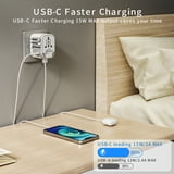 PIGADA Universal Travel Adapter, 6-in-1 International Plug, 2400W Smart ...