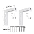 Projector Curtain Wall Mount Bracket Wall Support for Projectors Screen ...