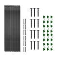 18 Piece Garden Hoops Kit Plant Support Arch Frame Set with Netting ...