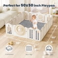 Baby Play Mat for Floor 1.3" Thick Memory Foam 50x50 Soft Velvet ...