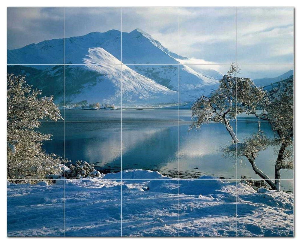 Winter Photo Ceramic Tile Mural Kitchen Backsplash Bathroom Shower ...