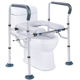 SHYUJAJIE 4 IN 1 Bariatric Bedside Commode 450lbs Wide Padded Commode Chair with Bucket Heavy Duty Potty Chair for Adults Seniors Disabled Shower Chair with Arms Walmart