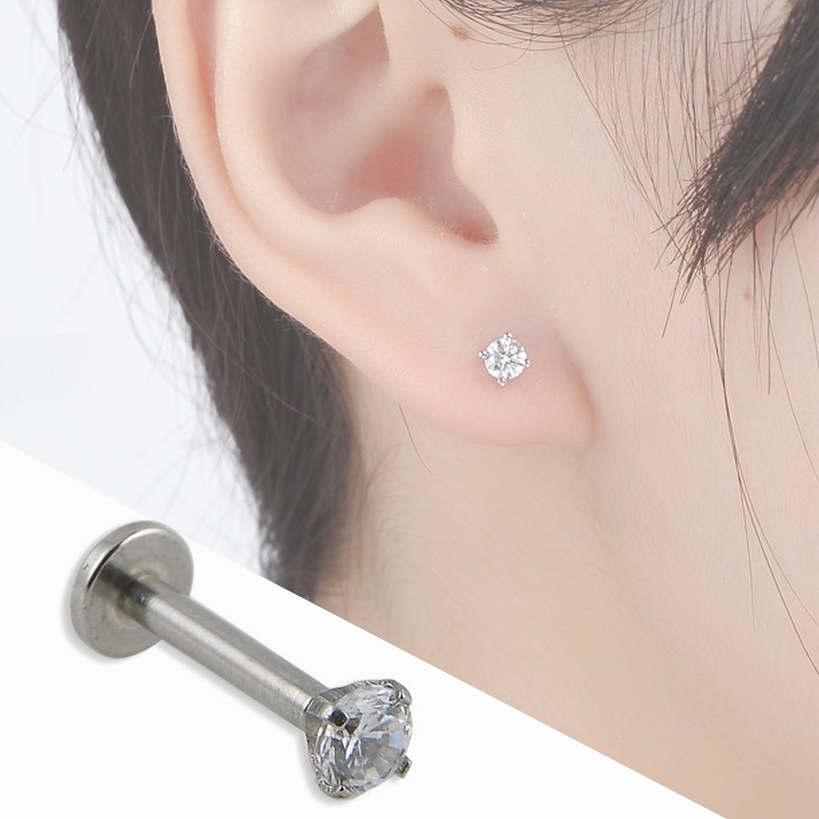 Lip Piercing Diamond Stud