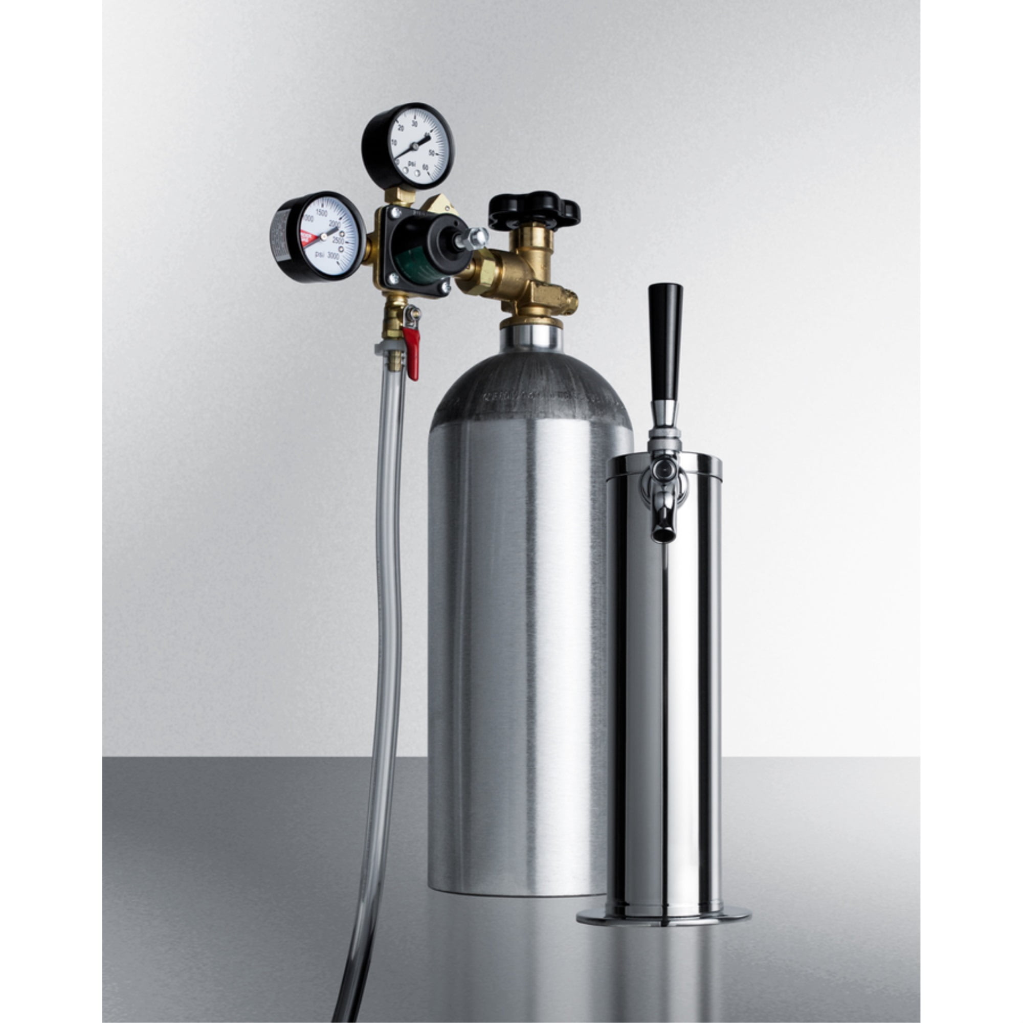 Tapping equipment with nitrogen tank to serve cold brew "flat" iced ...