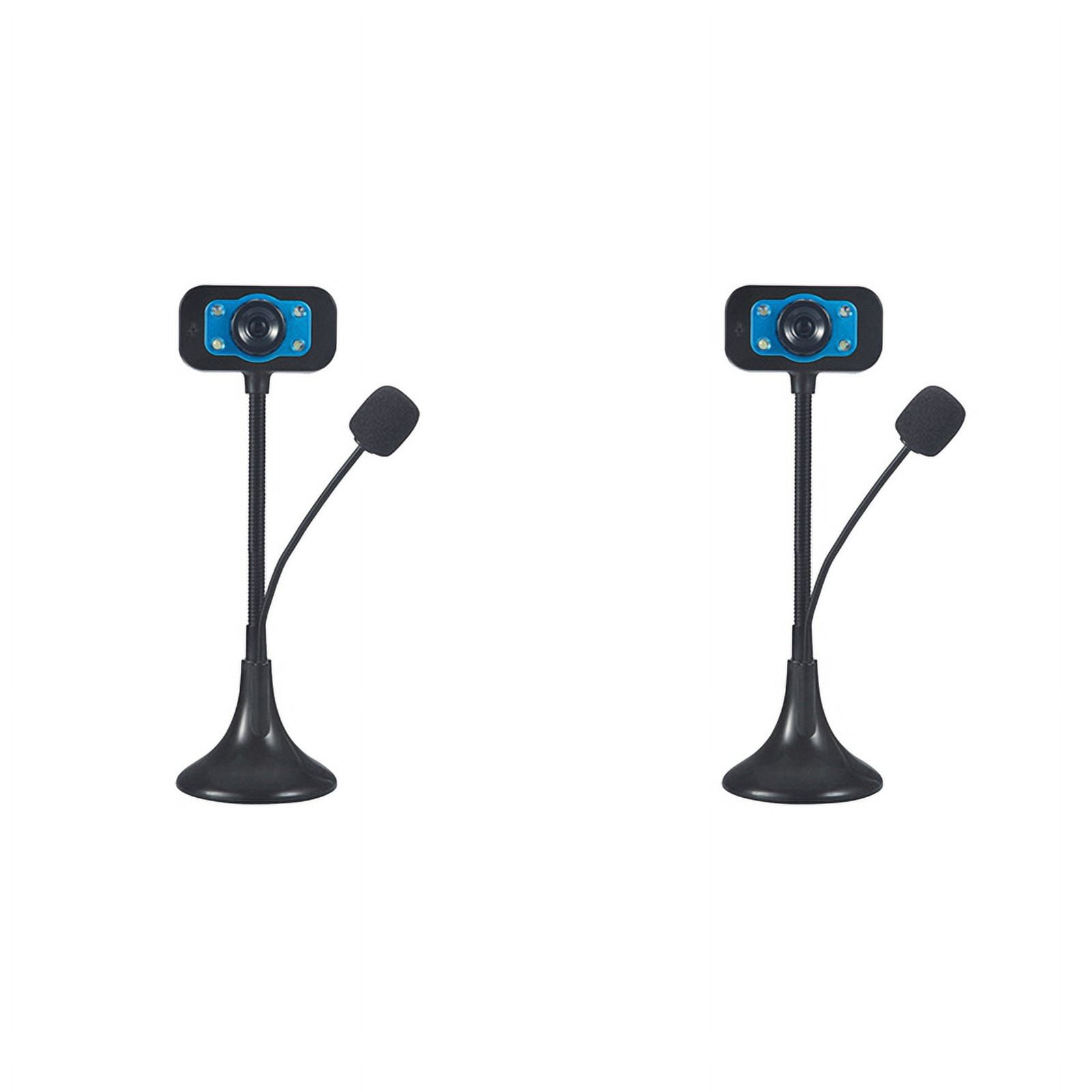2X Cámara Web USB de Alta Definición Webcam 4 LED Web Cam con MIC ...