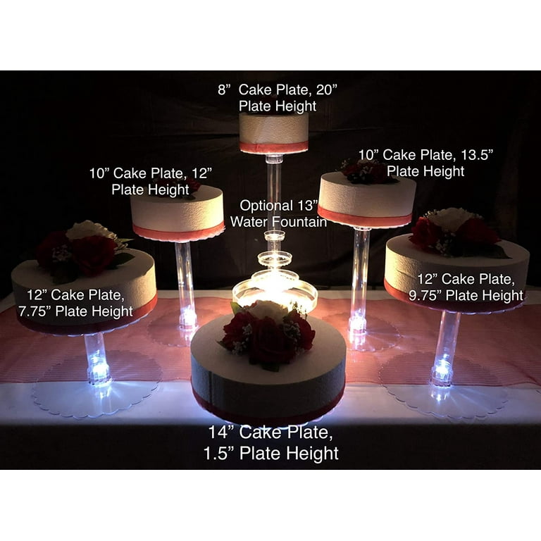 4 Tier Fountain Wedding Cakes