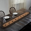 VHC Brands Farmhouse Star, Braided Jute Table Runner, Oval, Black Tan ...