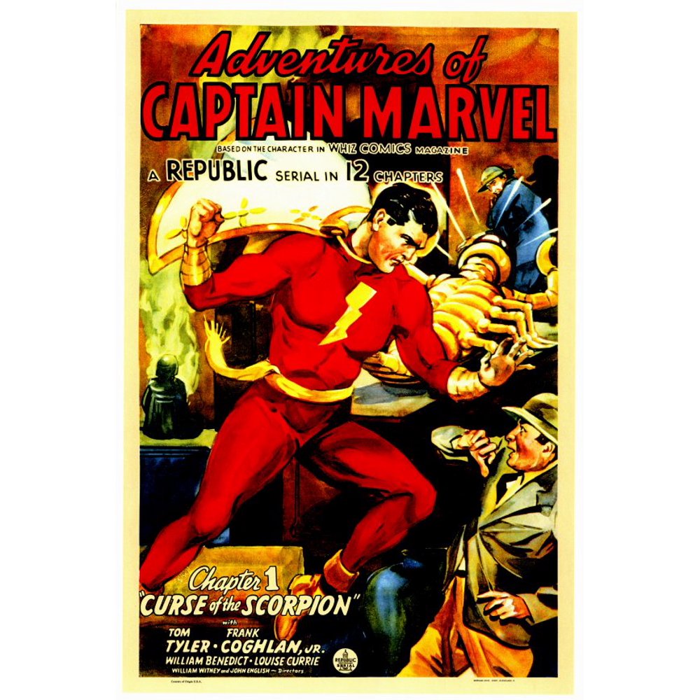 Adventures of Captain Marvel (1941) 11x17 Movie Poster - Walmart.com ...