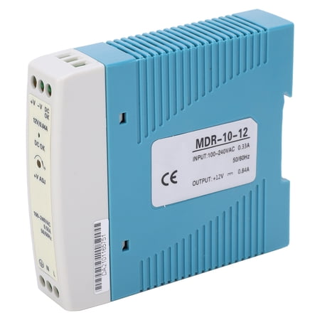 Switching Power, Rail Type 100-240VAC 10W 12V MDR-10-12 Industrial ...
