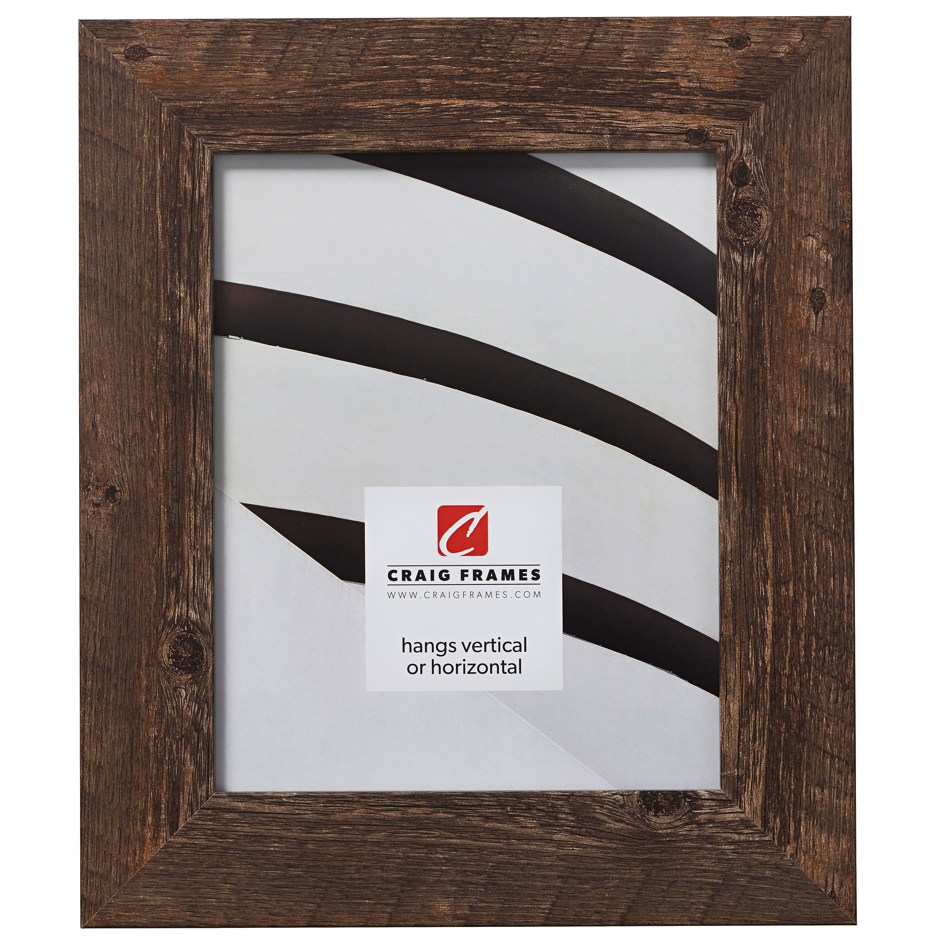 Craig Frames American Barn, 4x6 inch Picture Frame, Faux Brown Oak ...