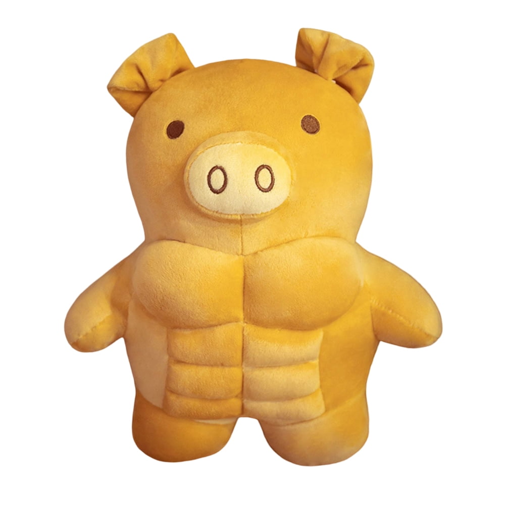 Cartoon Muscle Bear Doll Creative Cute Simulation Stuffed Toy for Kids ...