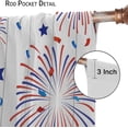4th of July Curtain,American Flag Red Truck Independence Day Drapes for ...