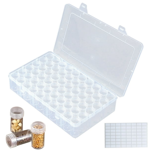 Yesfashion Transparent Seed Storage Box With Label Stickers 60 Slots ...