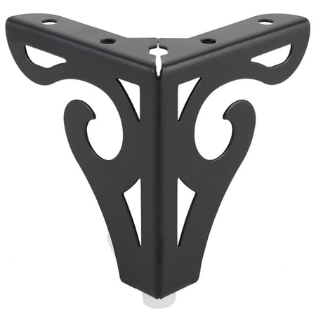 FanShow Set of 4 Modern Black Metal Furniture Legs Table Leg ...