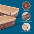 Disposable Paper Plumcake Molds – 5.78 Inch x 2.55 Inch Baking Mold Set ...