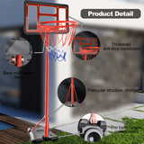 Indoor/Outdoor Kids Basketball Set with Portable Hoop, Adjustable ...