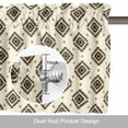 Bohemian Diamond Pattern Valances for Windows Boho Tribal Farmhouse ...
