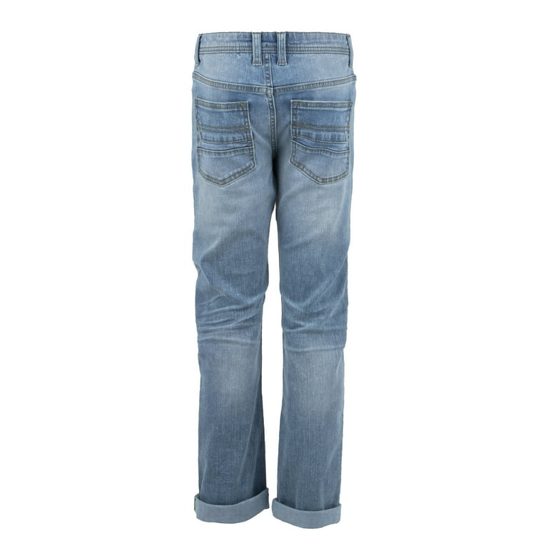 Skinny Bright Blue Bootlegger Jeans