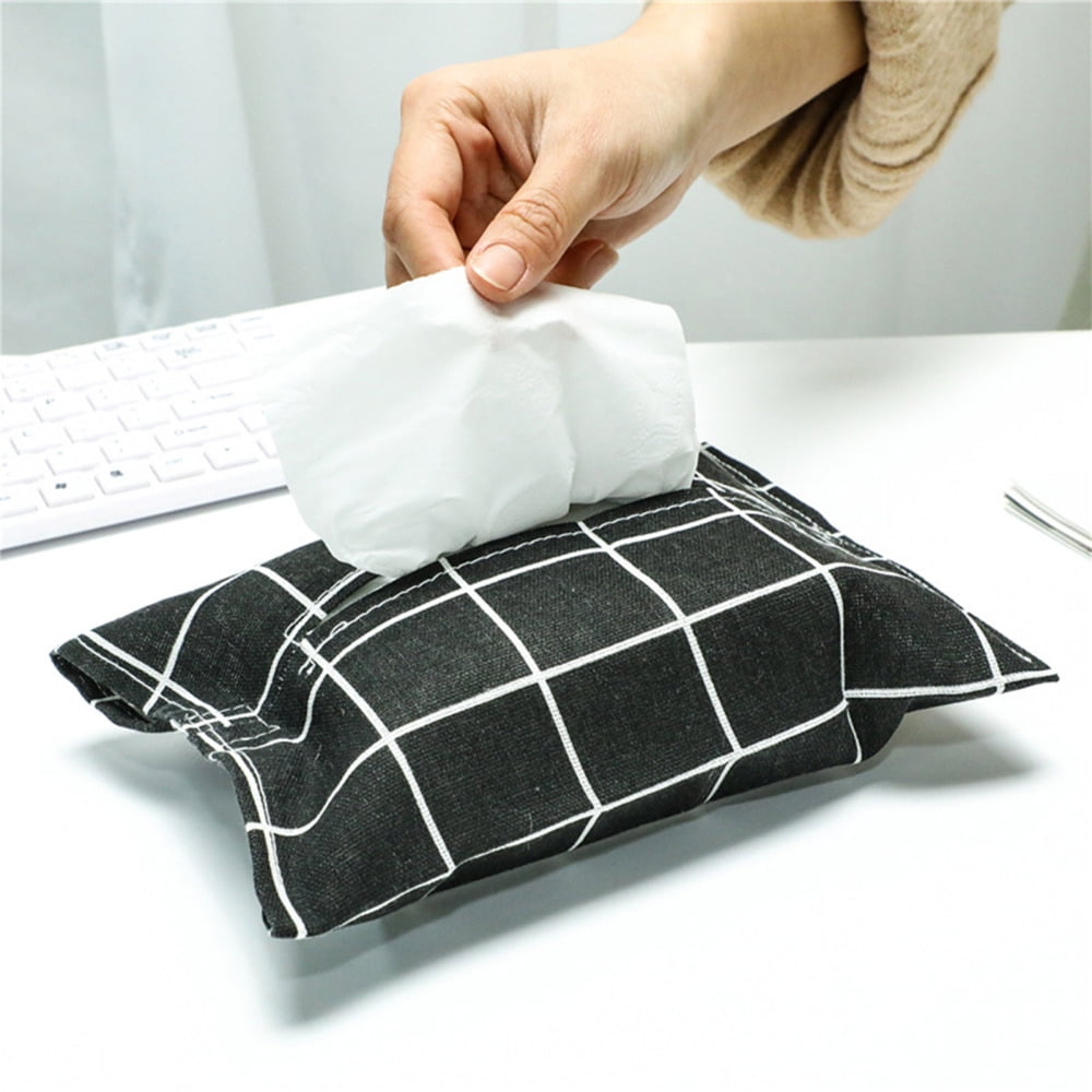 Fabric Roll Tissue Box Holder Simple Durable Tissue Box For Bathroom ...