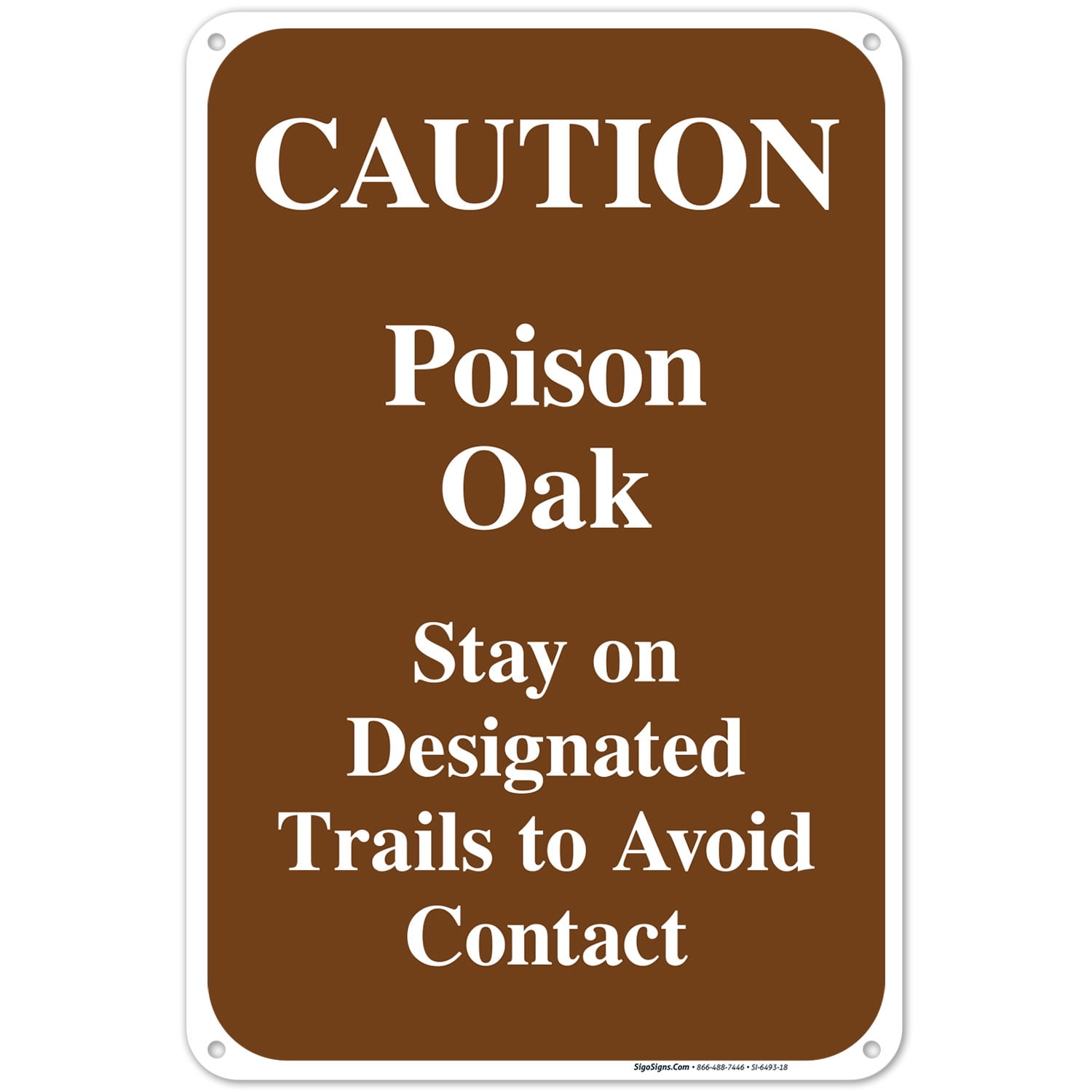 Poison Oak Sign, - Walmart.com
