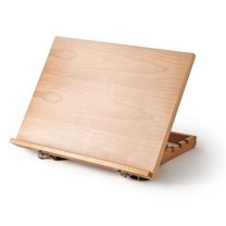 U.S. Art Supply Solana Adjustable Wood Desk Easel - Portable Artist ...