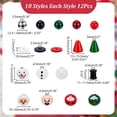 Christmas Theme Wood Beads Mixed Shapes Mixed Color 12.5~20x2.5~20mm ...