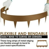"WORTH 10 Pack Flexible & Easy Corten Steel Landscape Edging, 4.5""H ...