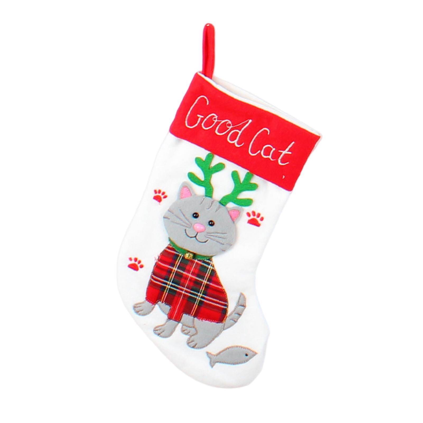 Christmas Gift Bag Easy to Hang Bright Color Cartoon Eye-catching ...