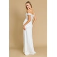 Elegant Fitted Off-the-Shoulder Corset Prom Dress, Floor-Length Satin ...