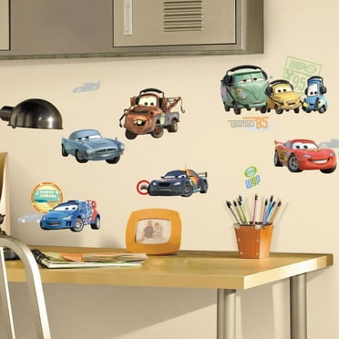 Disney Pixar Cars - Lightning McQueen Wall Stickers - Giant Peel and ...