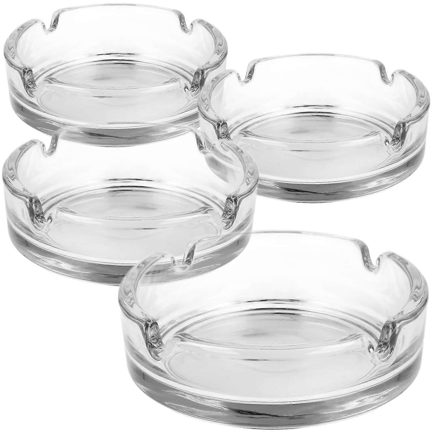 Click here for Gxu 4x Glass Ashtray  Transparent Glass Round Asht... prices