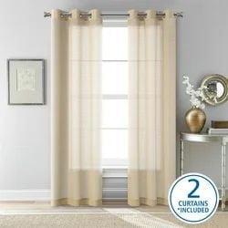 Click here for Mainstays Windowpane Sheer Window Curtains Panel P... prices